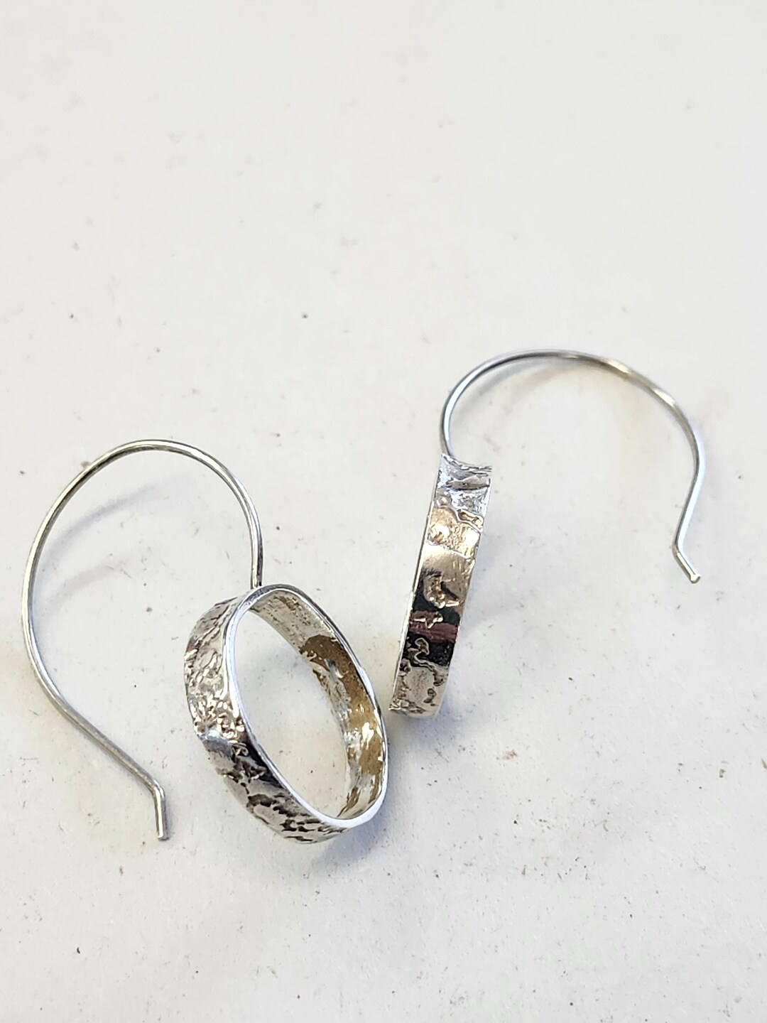 Vintage Joid' Art Joidart Sterling Silver Hoop Dangle Earrings 5 Grams ...