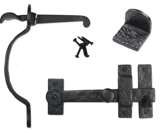 Drop Bar & Bean Thumb Latch Gate Kit With Gate Stop Solid Cast Iron - Etsy