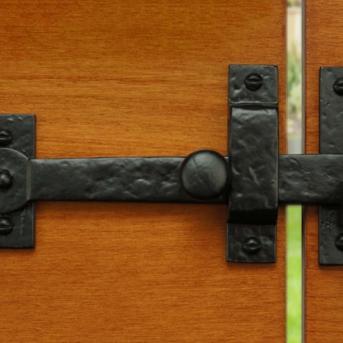 7.5 Iron Gate Latch Drop Bar Solid Cast Iron - Etsy