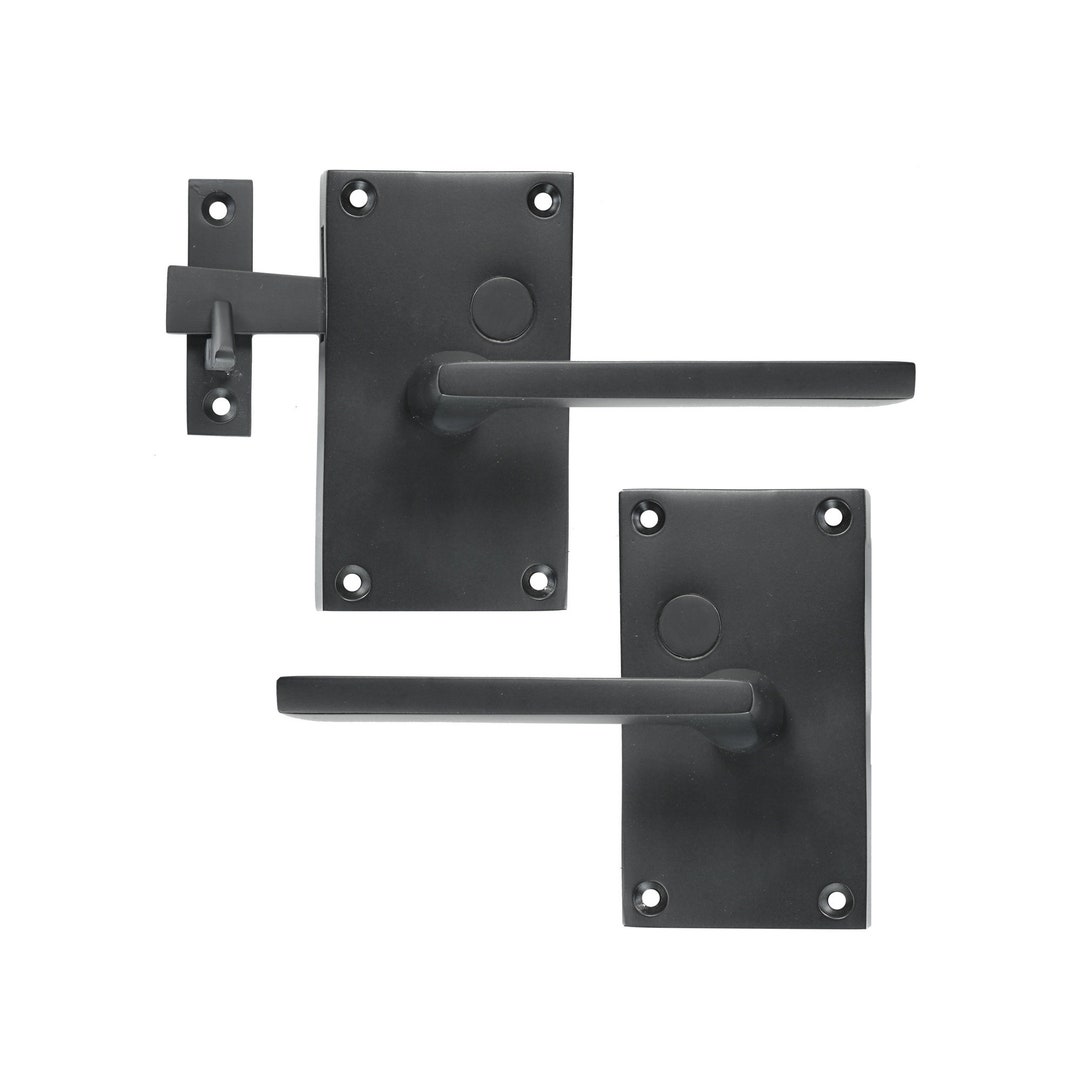 Solid Bronze Gate & Door Case Latch - Modern - Square - Black - Etsy