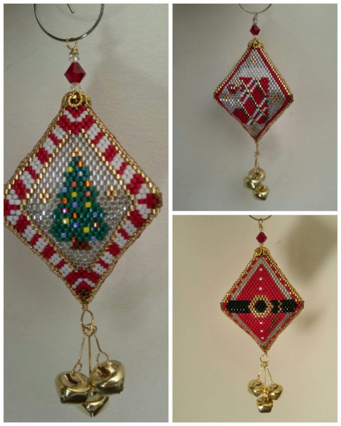 3D Podshape Christmas Delights 3-sided POD Peyotestitch-tutorial Only ...