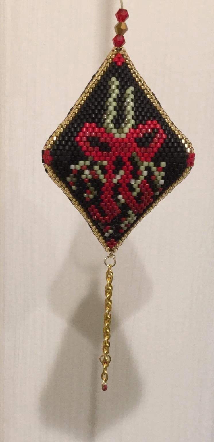 3D Podshape Holiday Greenery Tutorial 3-sided POD Peyotestitch-pattern ...