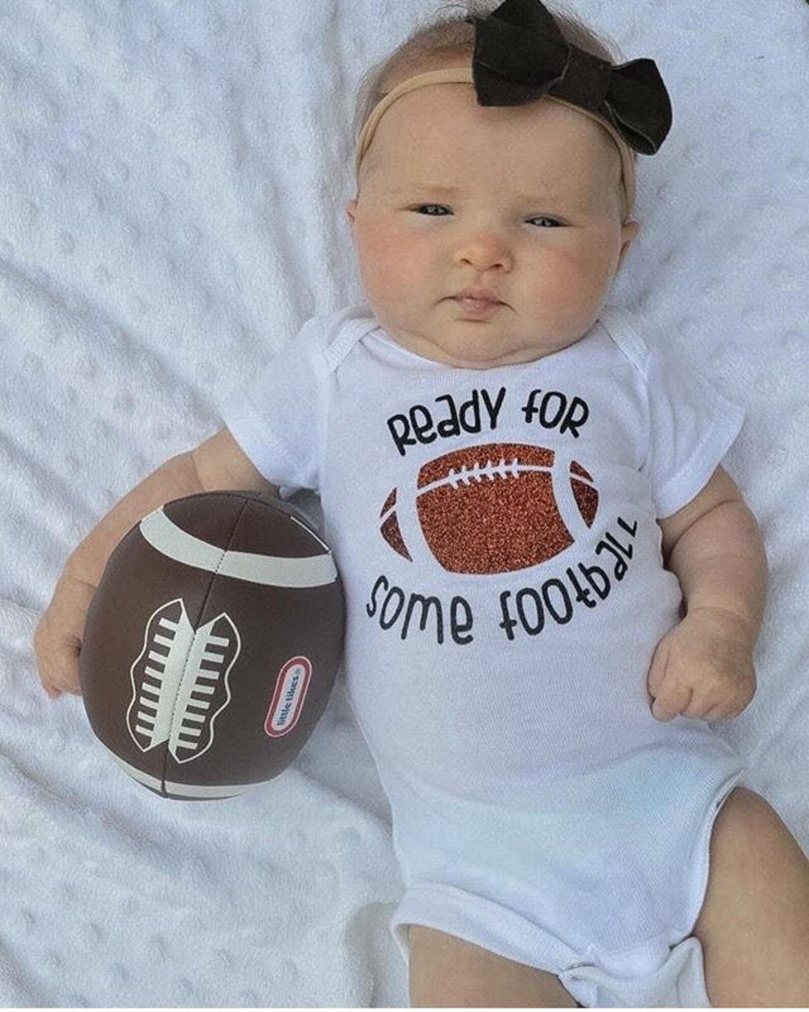 Ready for Some Football Baby Onesie Available in Glitter or | Etsy