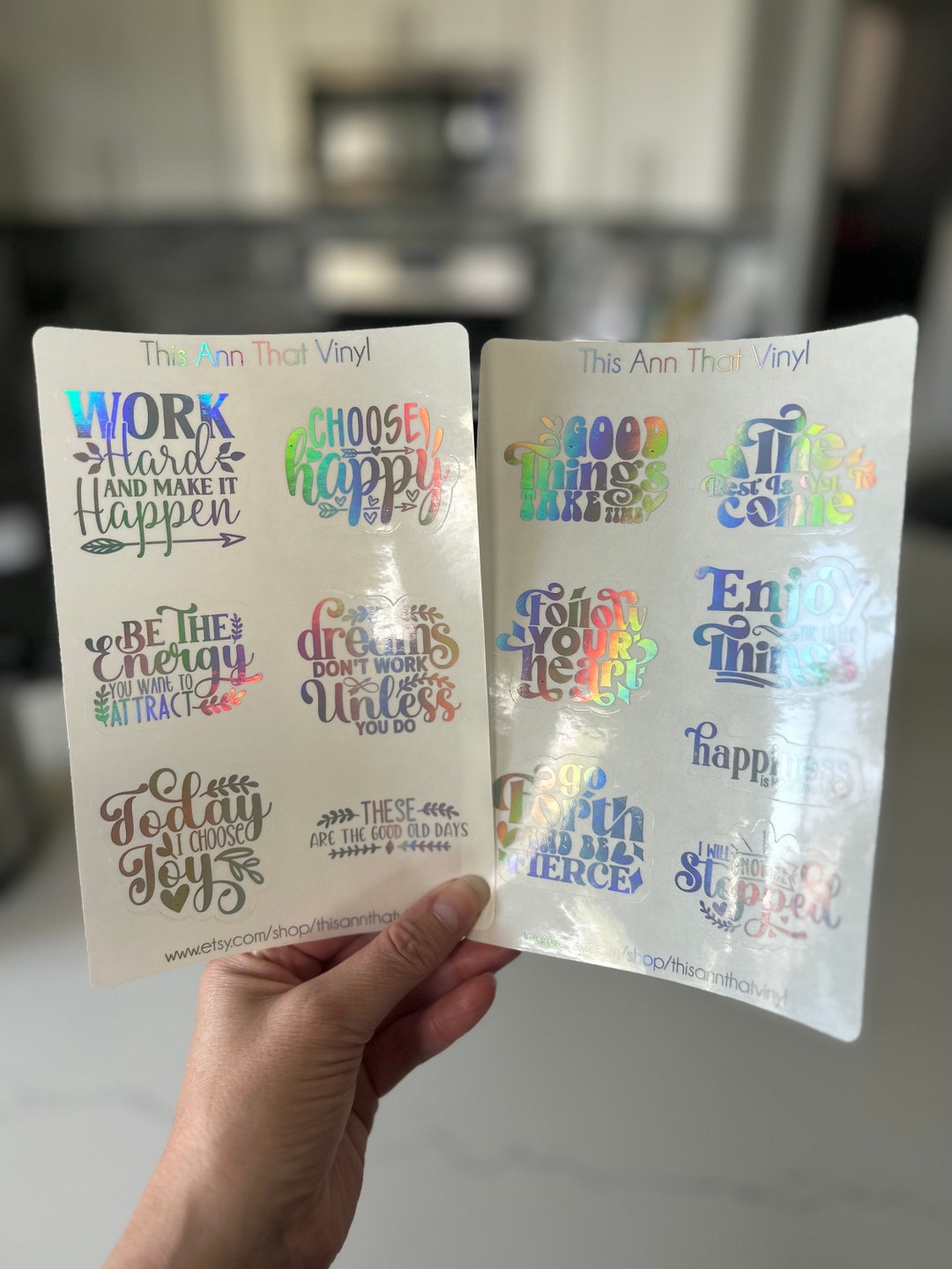 Its a Vibe Inspirational Motivational Clear Foil Stickers for - Etsy