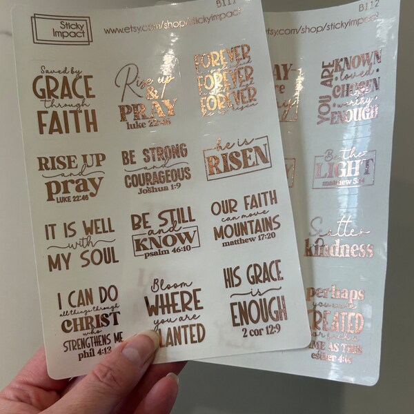 Bible Journal Stickers - Etsy