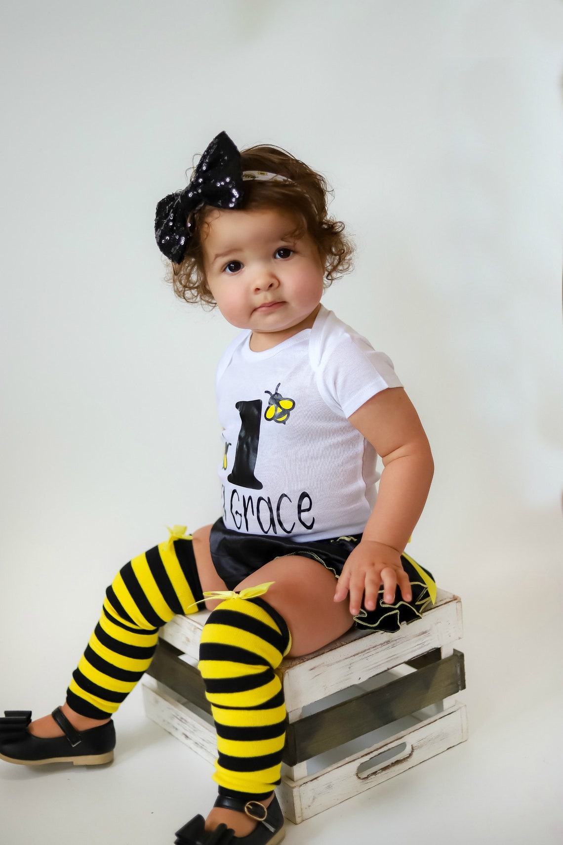 Bumblebee First Birthday Number One Onesie With Name Optional - Etsy