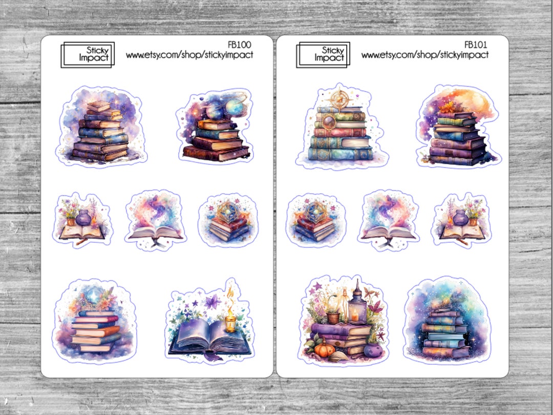 Fantasy Magical Mythical Book Stickers for Planners - Etsy