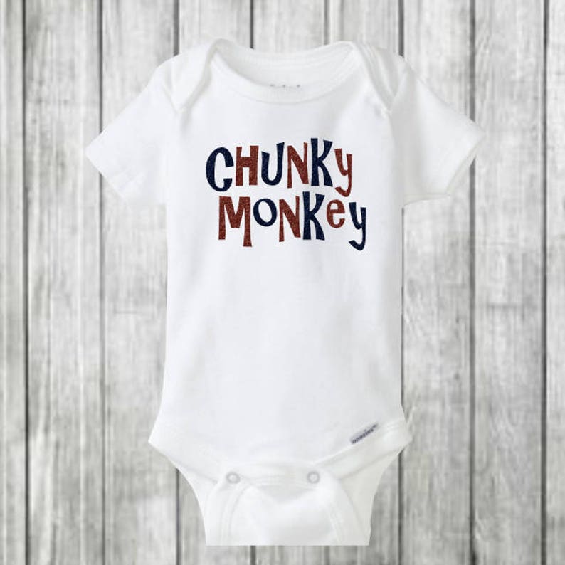 Chunky Monkey Baby Boy Baby Girl Adorable Onesie Big Baby | Etsy