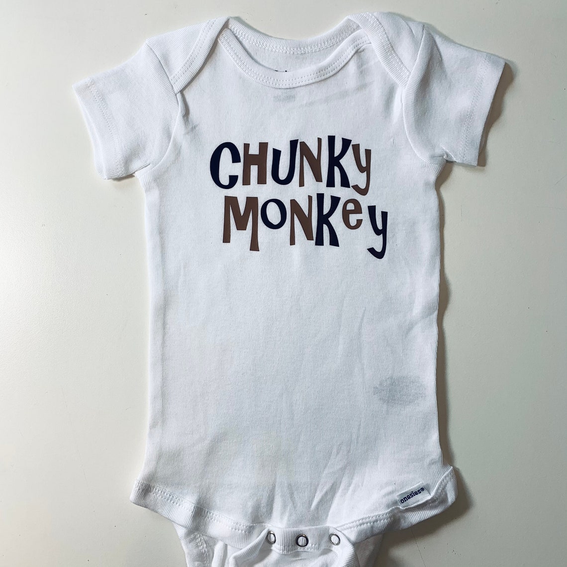 Chunky Monkey Baby Boy Baby Girl Adorable Onesie Big Baby | Etsy