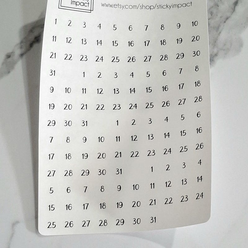 Waterproof Calendars - Etsy
