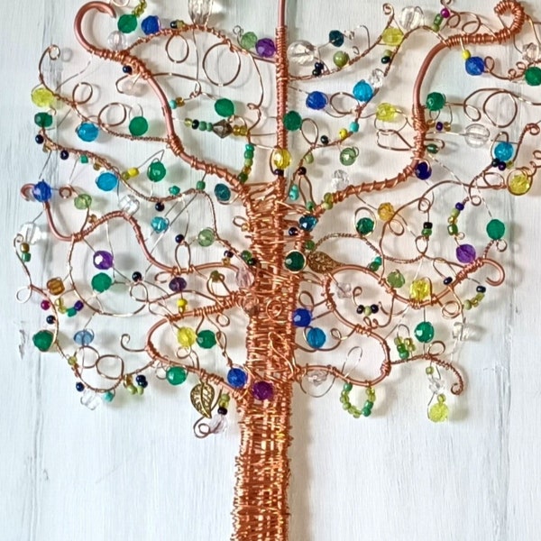 Metal Beaded Garden Tree - Etsy