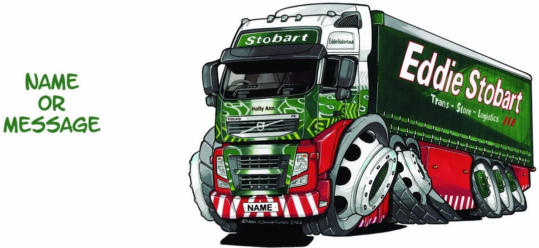 Personalised Koolart Eddie Stobart Lorry Funny Glossy Ceramic Mug - Etsy UK