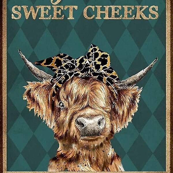 Highland Cow Sweet Cheeks - Etsy