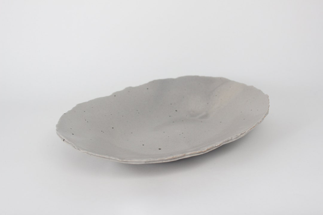 Korean Ceramic Centerpiece II, Speckled Gray - Etsy