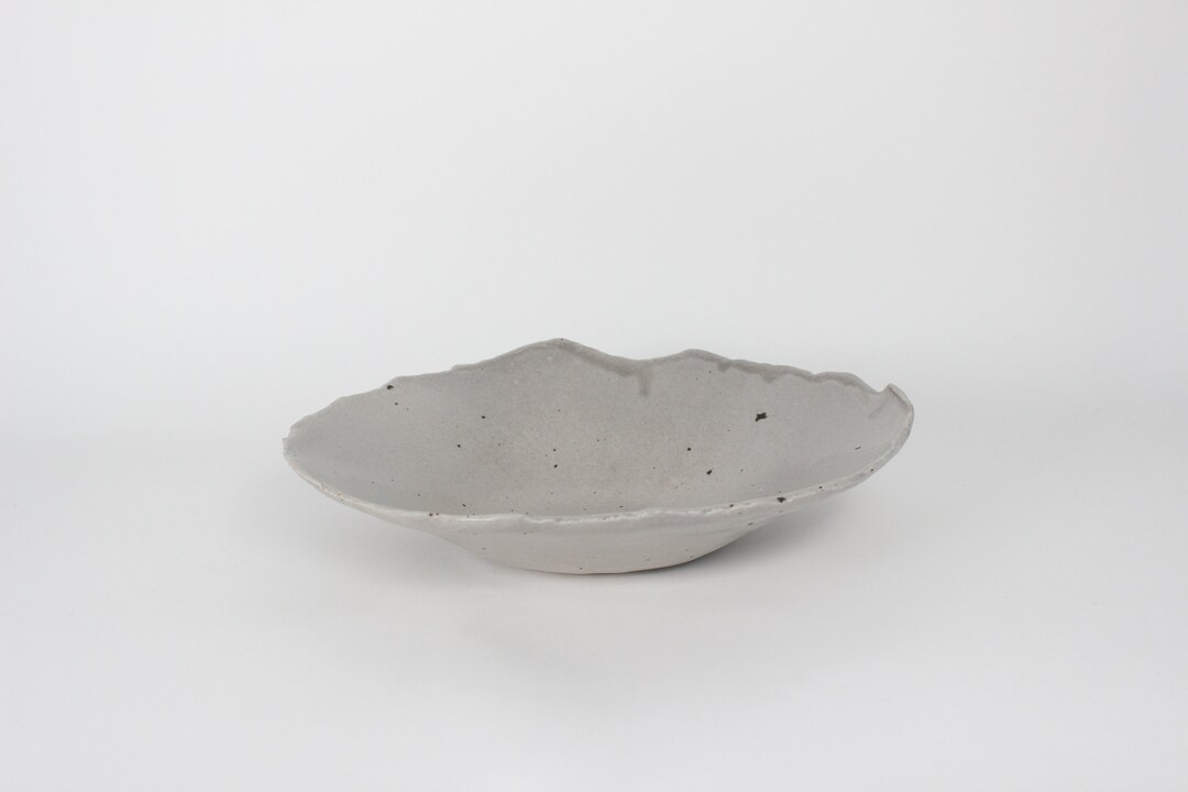 Korean Ceramic Centerpiece I, Speckled Gray - Etsy