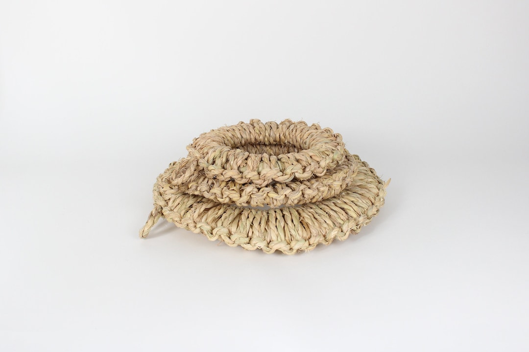 Japanese Straw Trivets 3 Sizes - Etsy