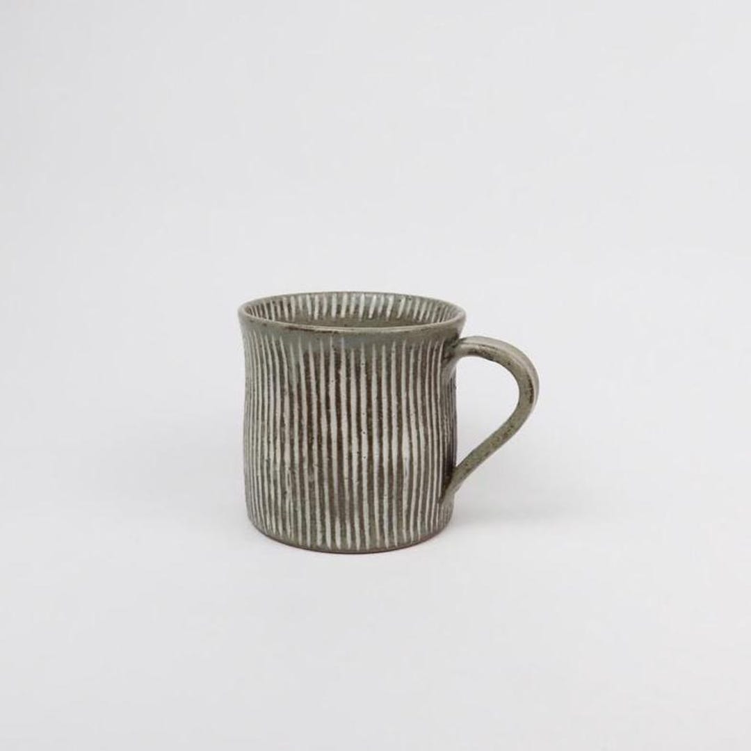 Japanese Minoyaki Ceramic Sgraffito Mug - Etsy