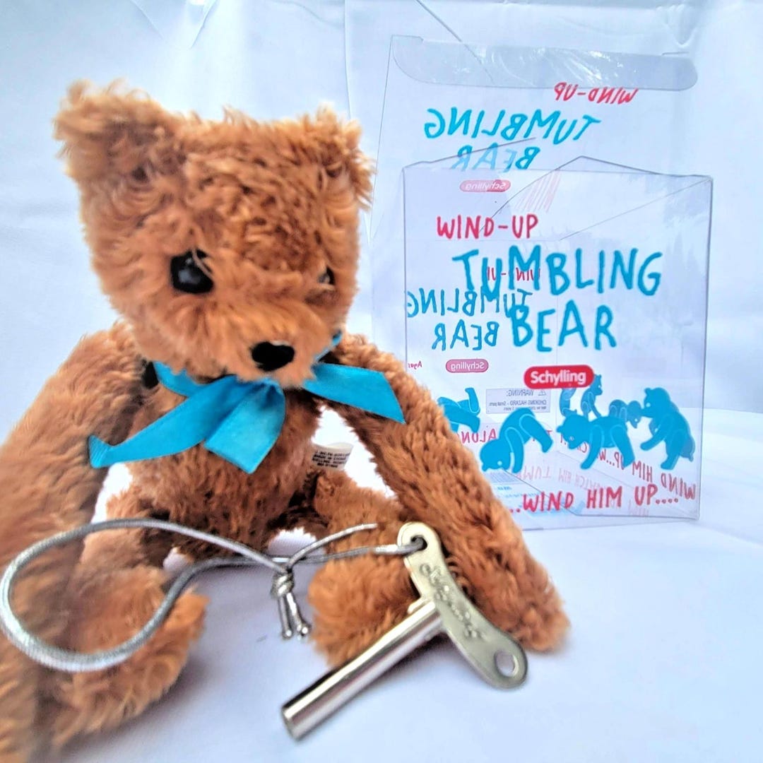 Schylling Wind-up Tumbling Bear With Metal Key New in Box 2004 - Etsy