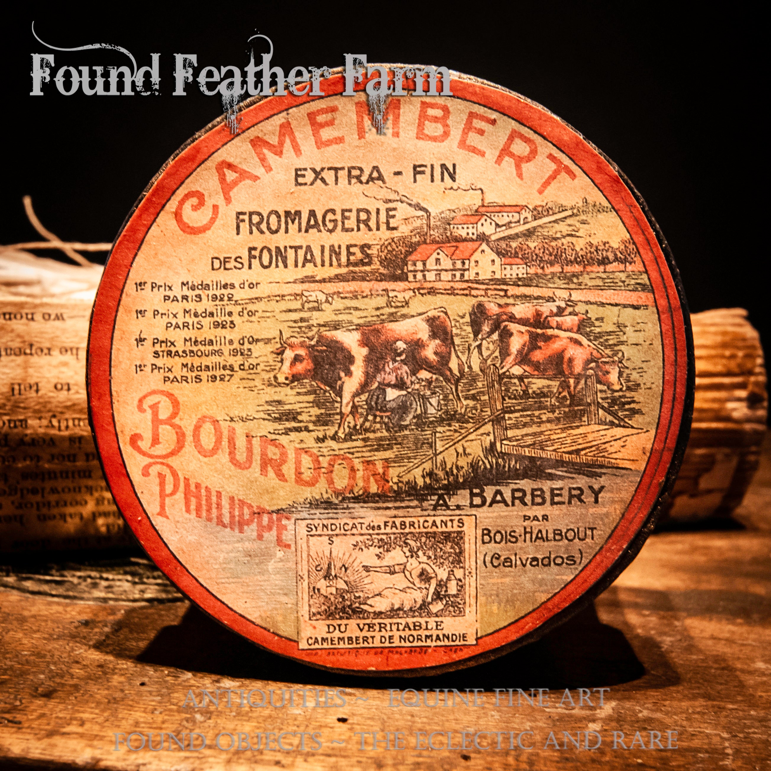 A Handmade Small Black Paper Mache Box With a Reproduction French ...