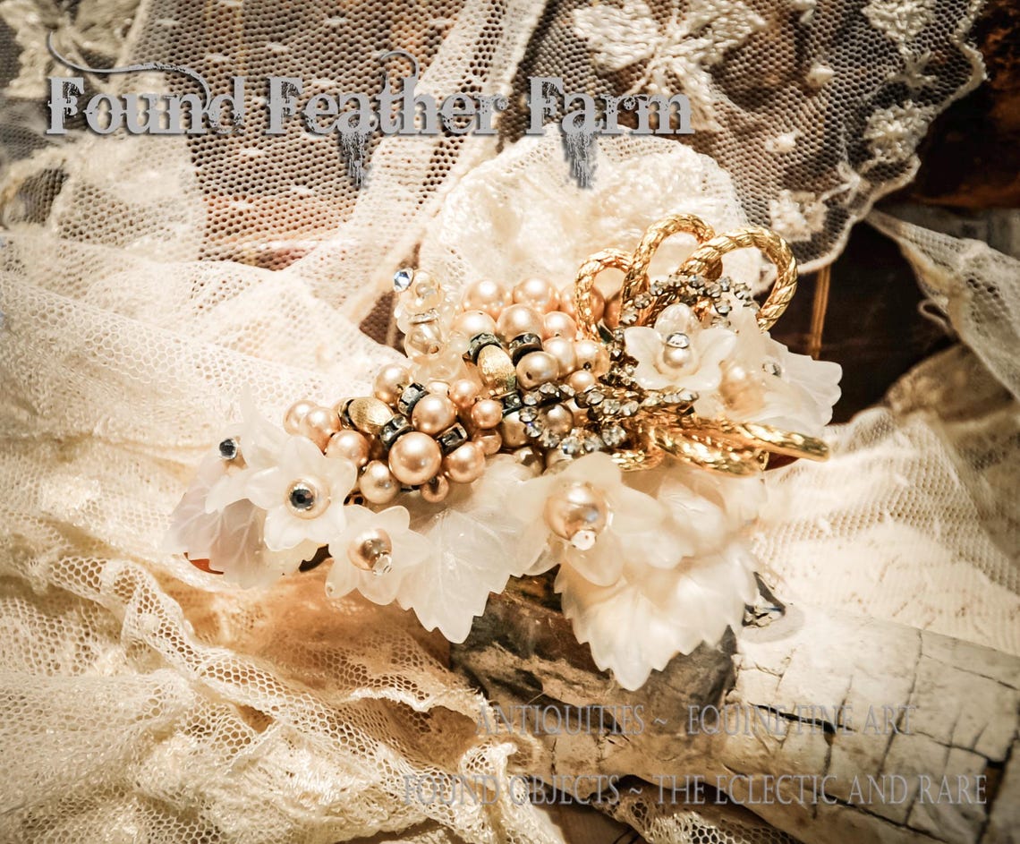 Vintage Elegant French Hair Clasp - Etsy