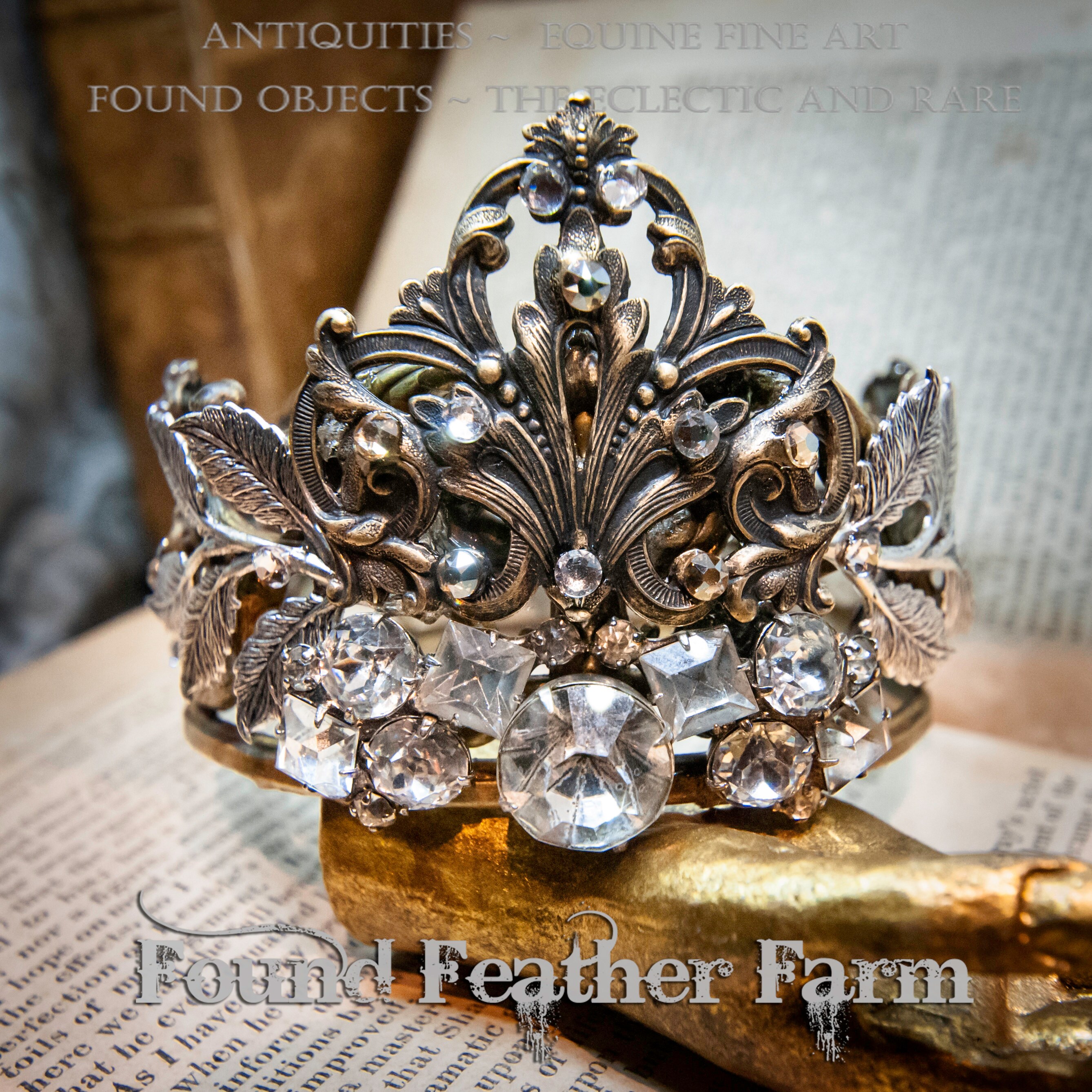 Stunning Handmade Crown of Rare Vintage French Brass Banding and ...