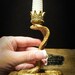 Jeweled Golden Composite Cobra Candle Holder - Etsy