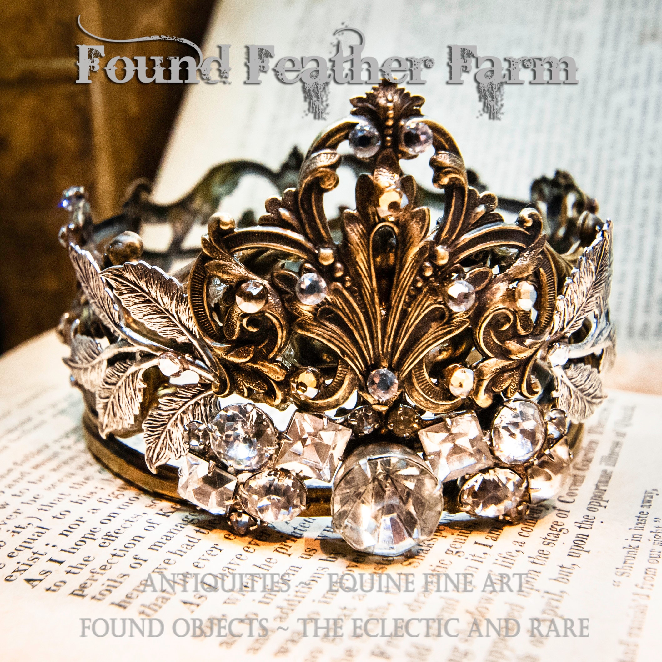 Stunning Handmade Crown of Rare Vintage French Brass Banding and ...