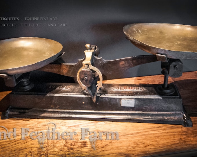 Antique Scale Standard Computing Scale Co Detroit White Large Heavy ...