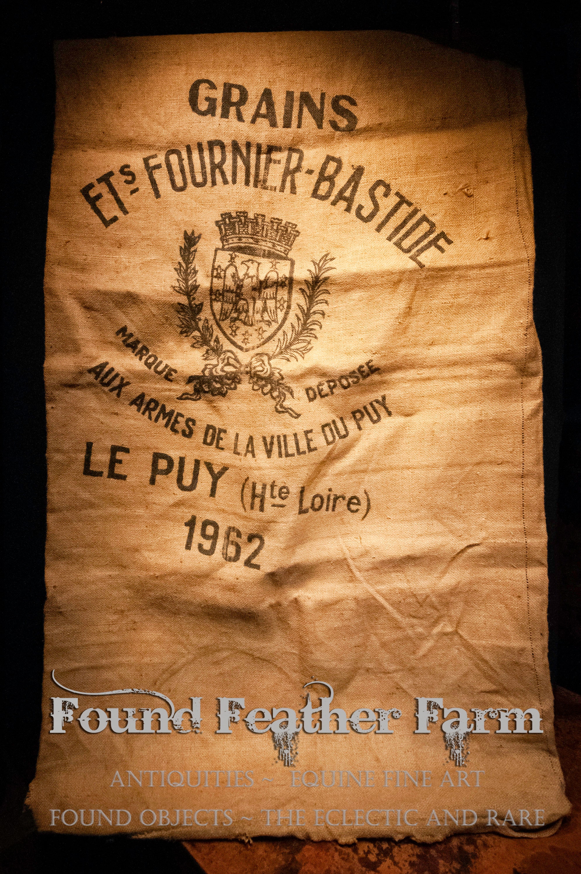 Vintage French Grain Sack from 1962