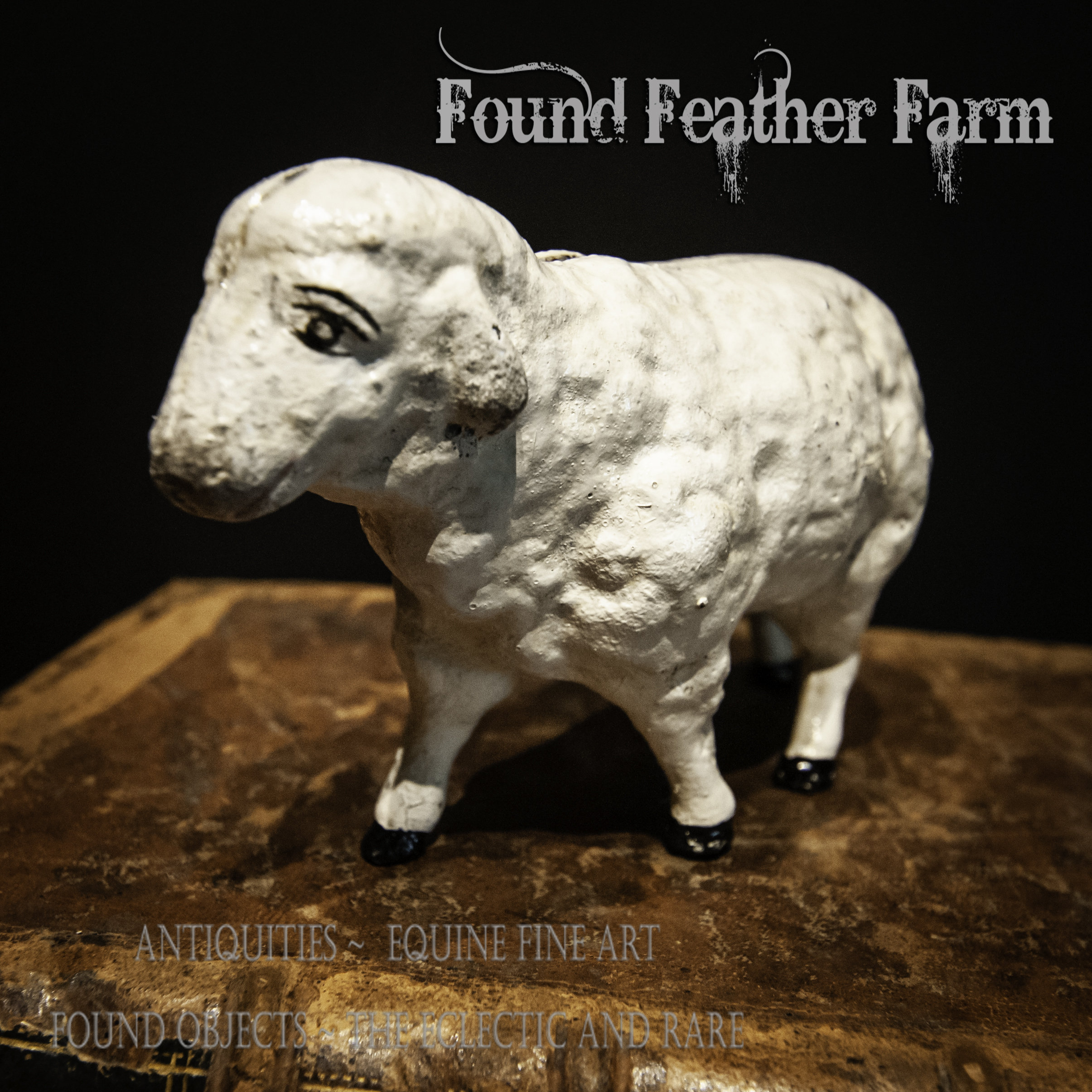 Hand Painted Vintage Reproduction Iron Sheep Bank