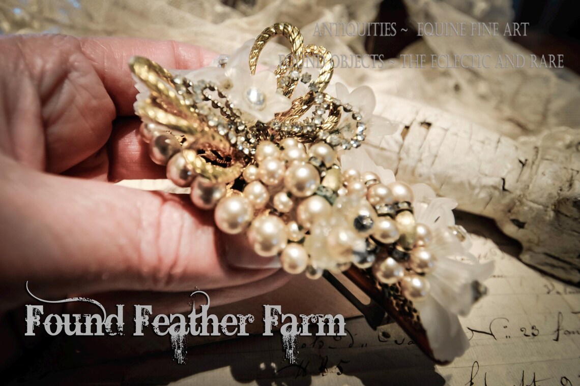 Vintage Elegant French Hair Clasp - Etsy