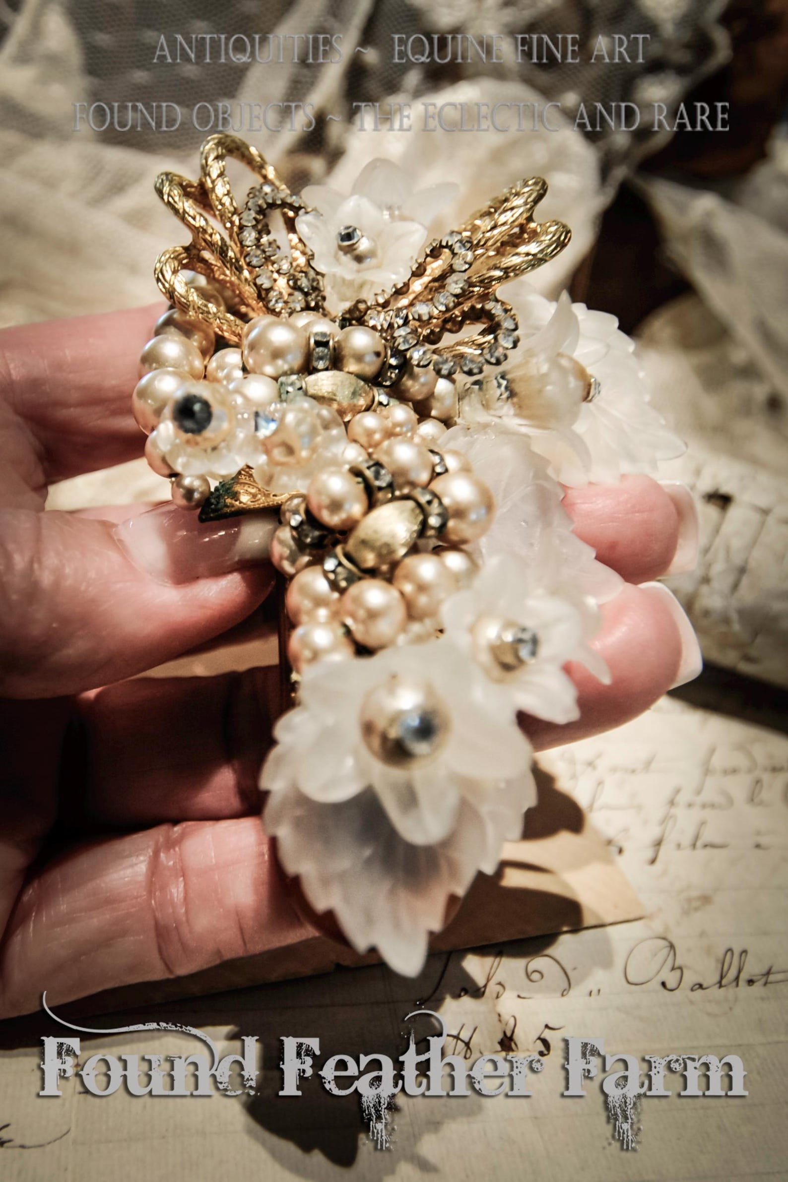 Vintage Elegant French Hair Clasp - Etsy
