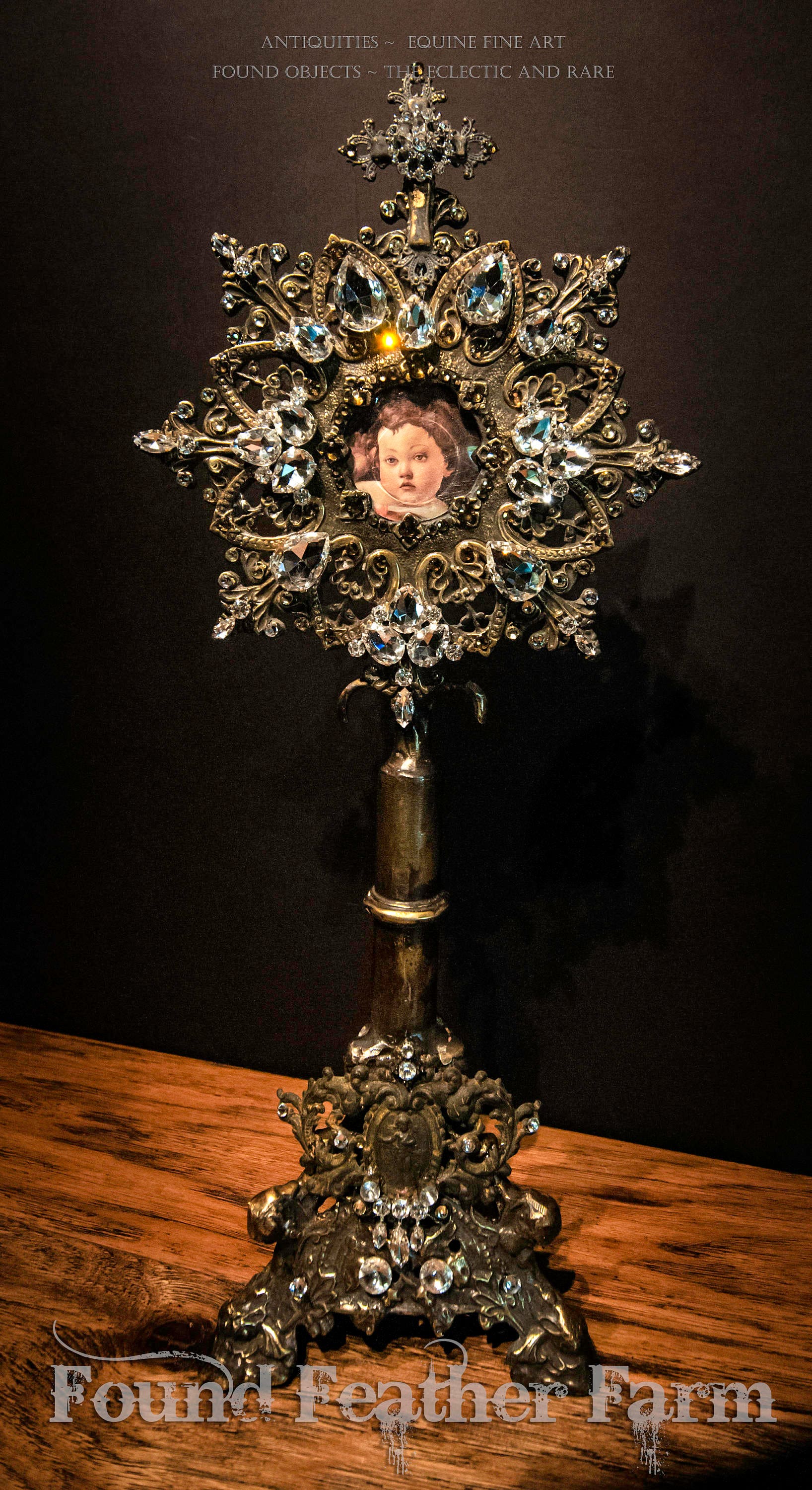 Reserved for David ~ Spectacular One of a Kind Bronze and Brass Altar ...