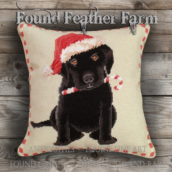 Black Lab Needlepoint - Etsy