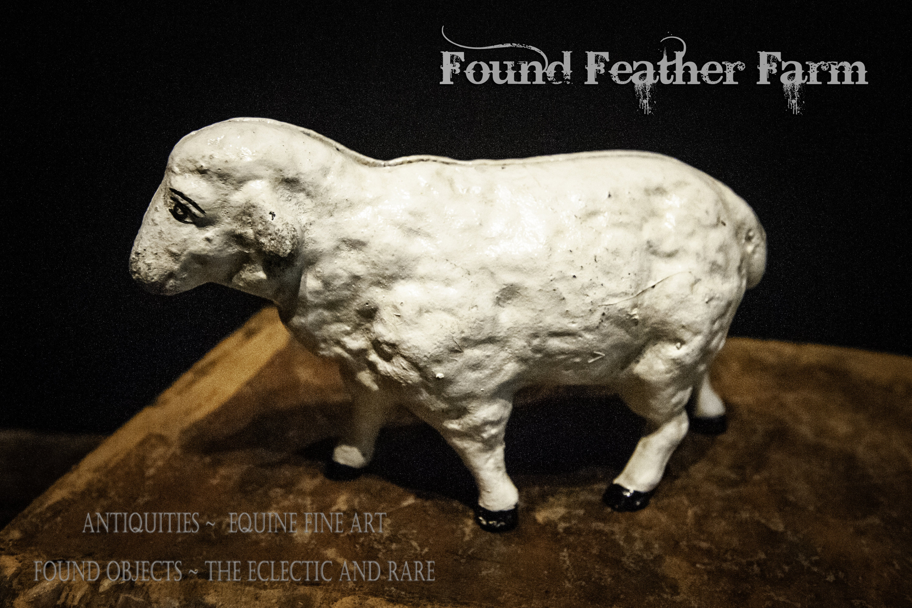 Hand Painted Vintage Reproduction Iron Sheep Bank