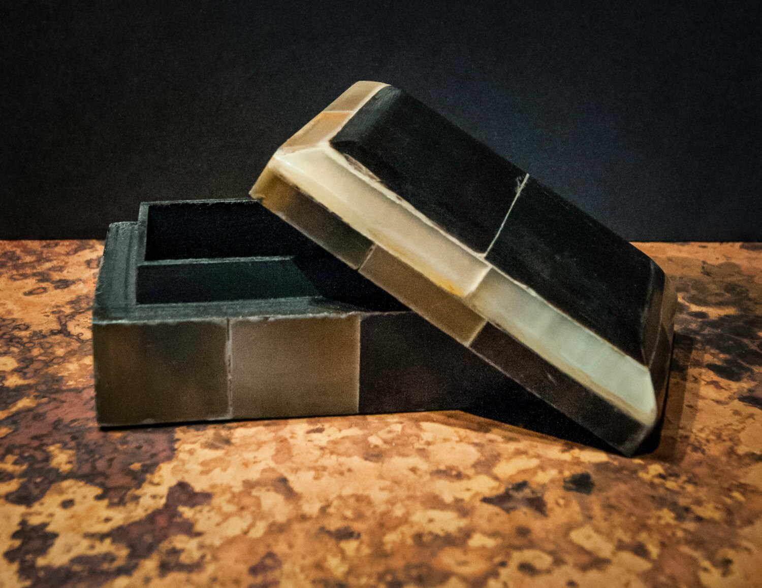 Small Vintage Horn Box from India