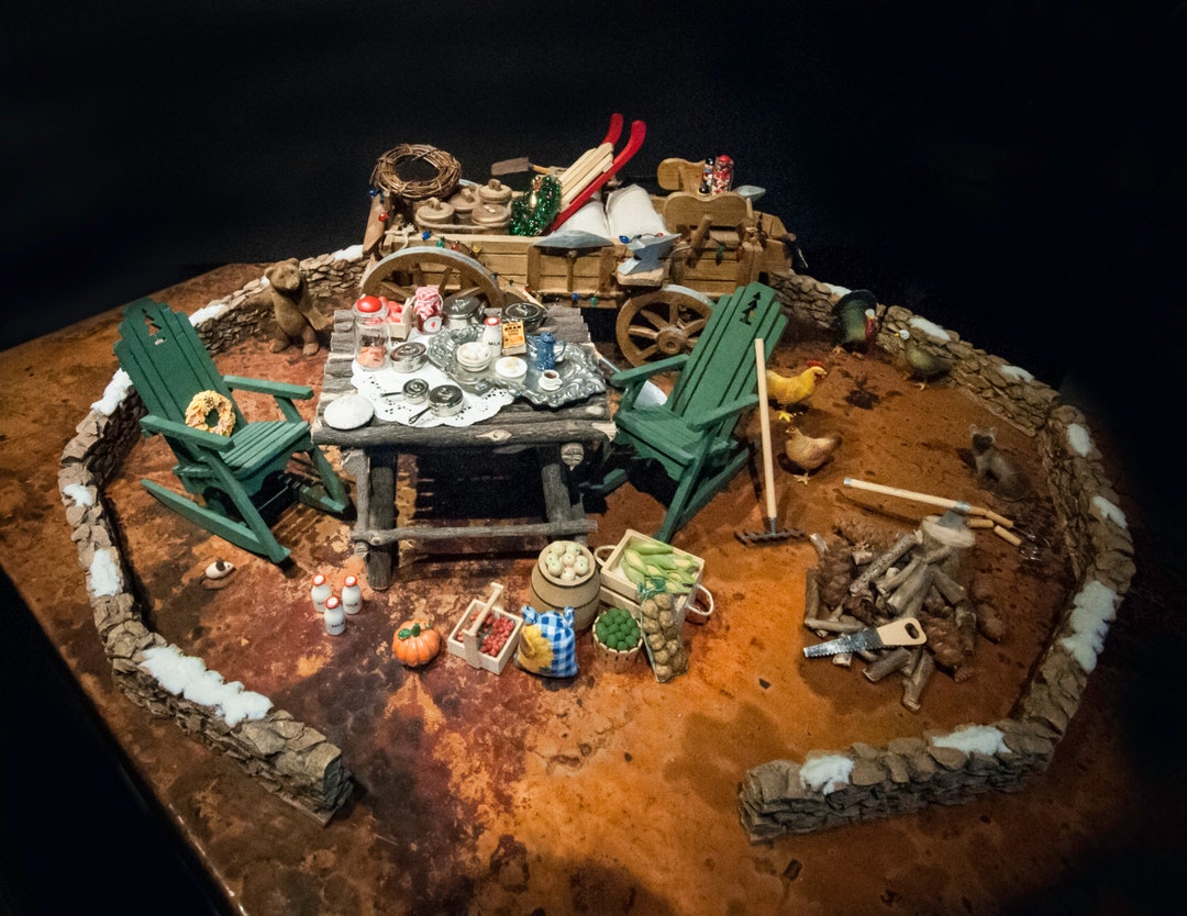 Fabulous Miniature Tabletop Display for the Thanksgiving or Christmas ...
