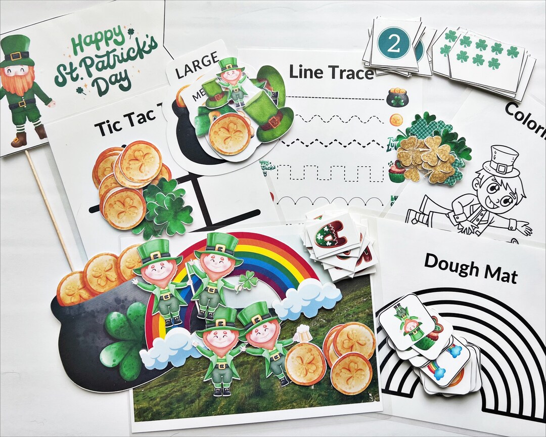 St Patricks Bundle, Preschool Printable, St Patricks Printable, St ...