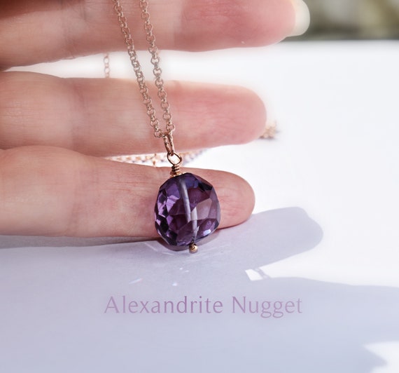 Natural Alexandrite Necklace Carat Natural Alexandrite Pendant Alaska