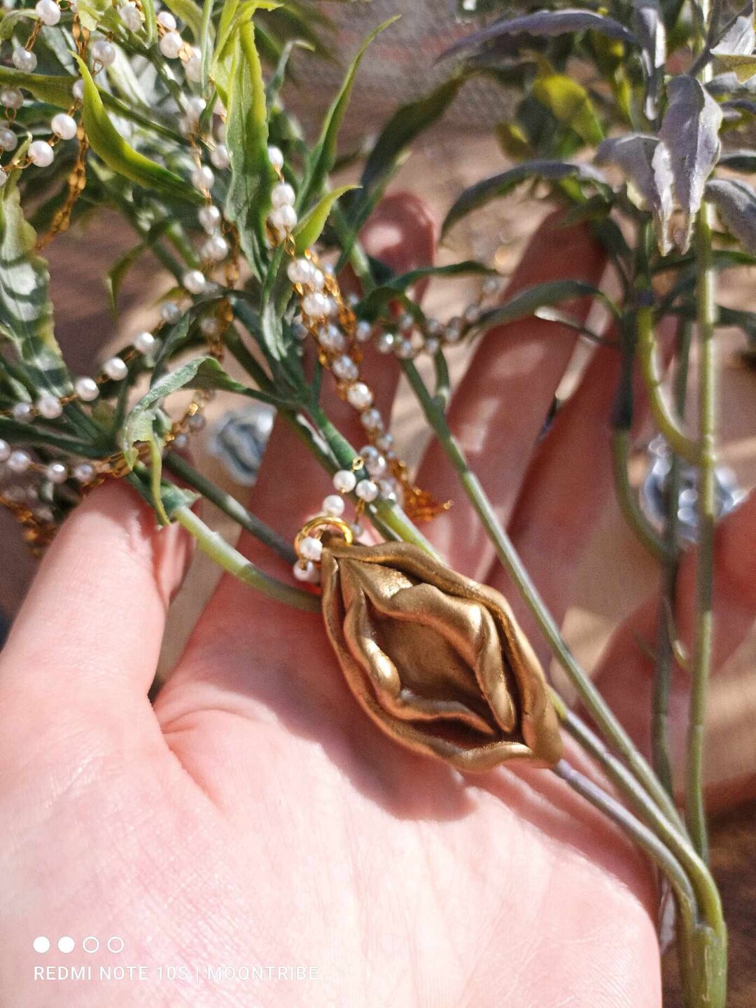 YONI Flower Pendant | Woman Power Talisman | Famine Energy * Vulva ...