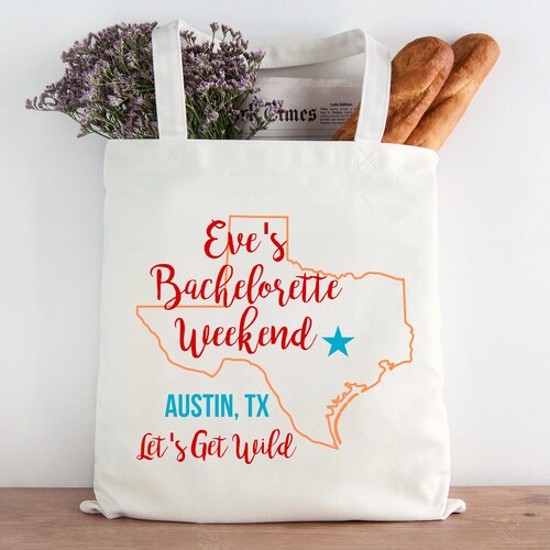 Austin Texas Bachelorette Party Totes Wedding Welcome Bags - Etsy