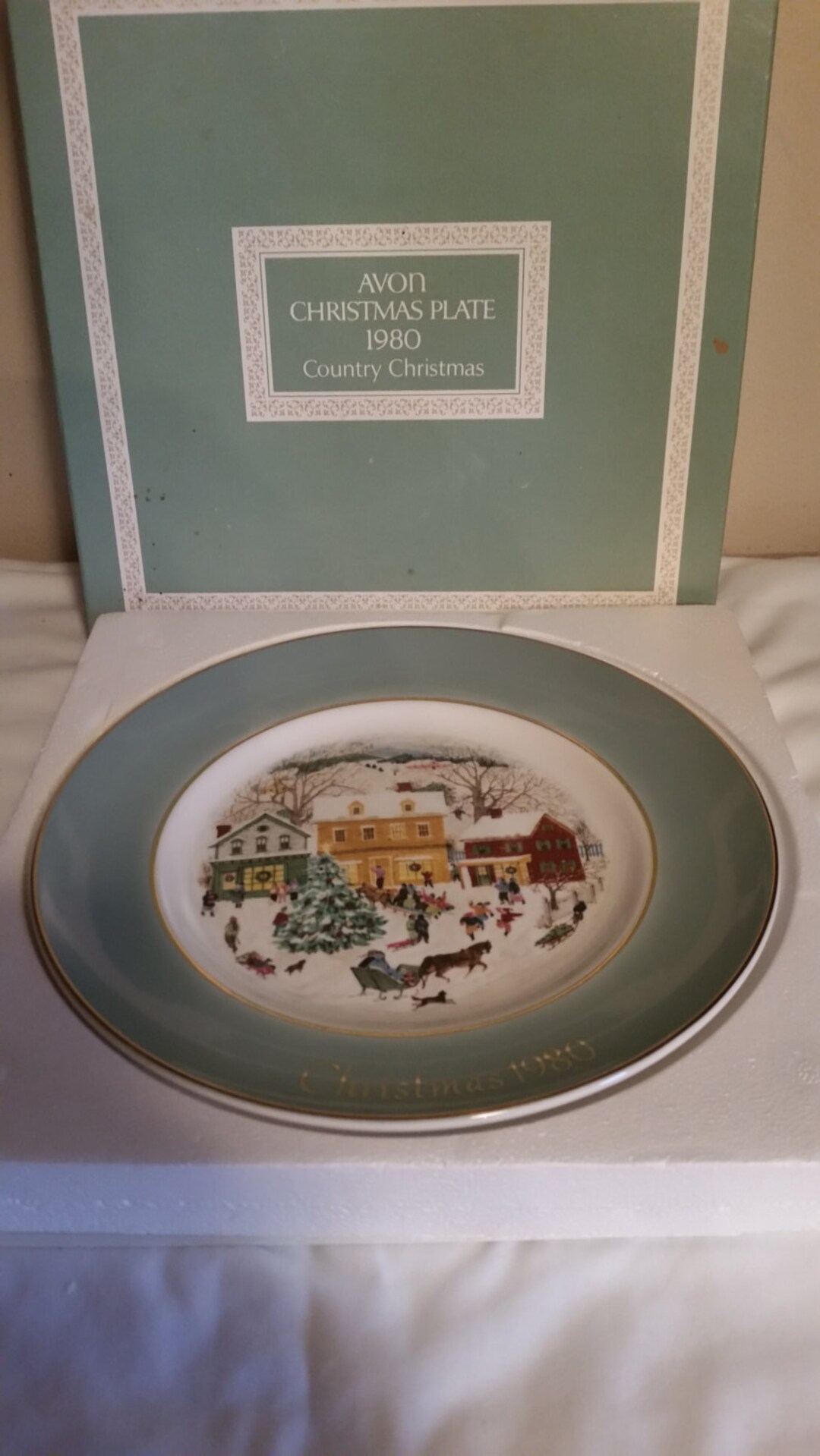 Avon Christmas Plate 1980 Country Christmas - Etsy España