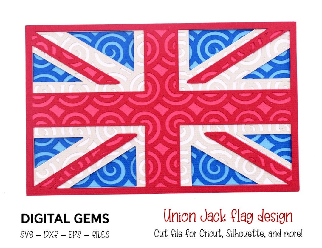 Union Jack Flag Svg / Dxf / Eps / Png Files. Digital Download ...