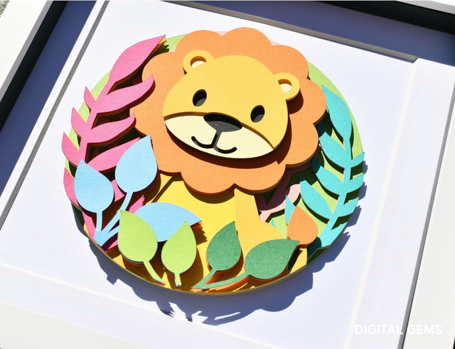 Lion, Layered Paper Design Svg / Dxf / Eps Files. Digital Download ...