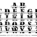Split Letter Alphabet Svg / Dxf / Eps / Png Files. Digital Download ...