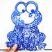 Zentangle Frog Paper Cut Svg / Dxf / Eps / Files and Pdf / Png ...
