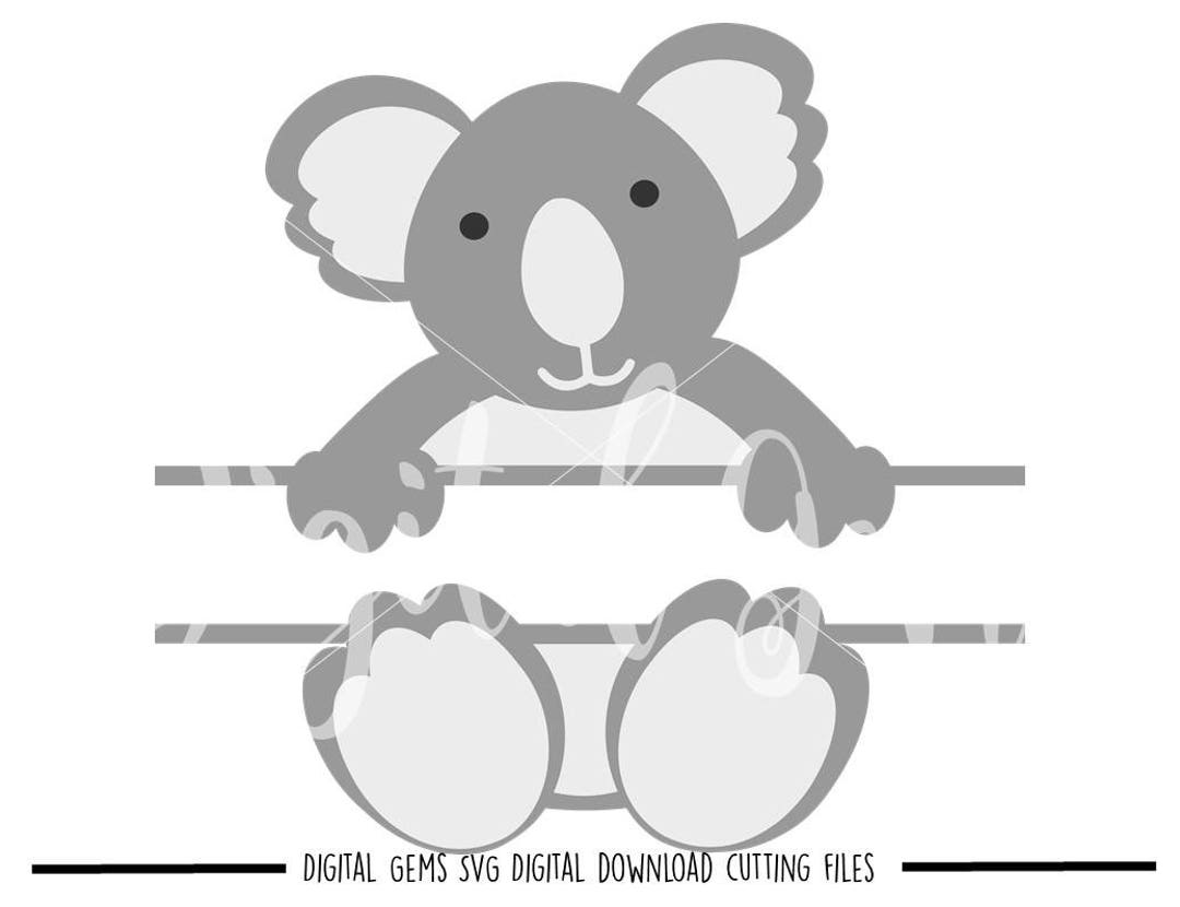 Koala Svg / Dxf / Eps / Png Files. Digital Download. Compatible With ...