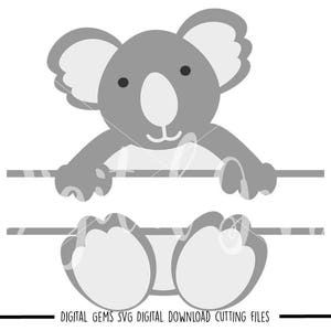 Koala Svg / Dxf / Eps / Png Files. Digital Download. Compatible With ...
