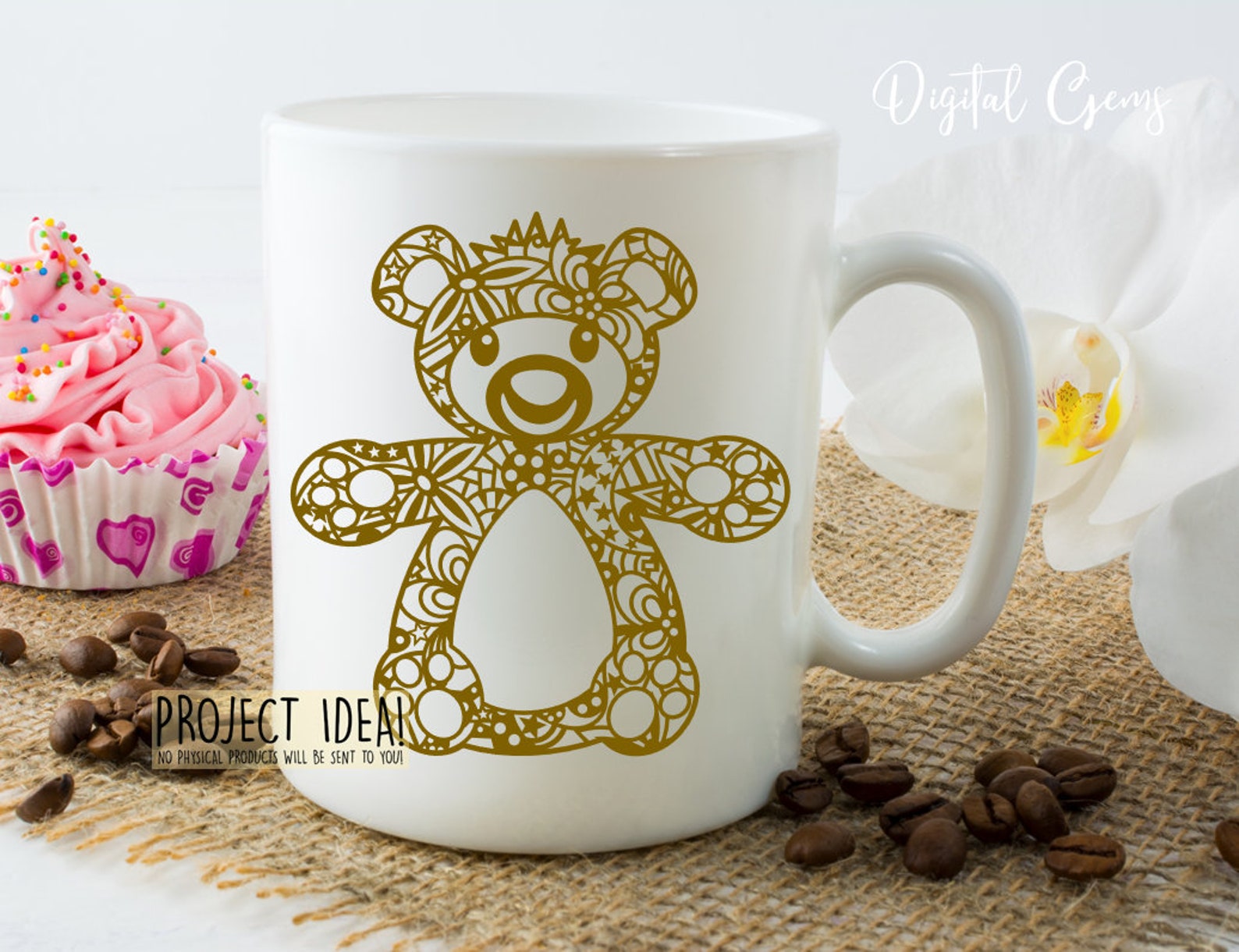 Teddy Bear Paper Cut Design. Svg / Dxf / Eps / Png Files and Pdf / Png ...