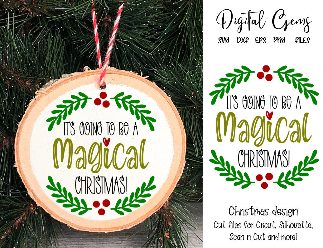 Magical Christmas Design Svg / Dxf / Eps / Png Files. Digital | Etsy